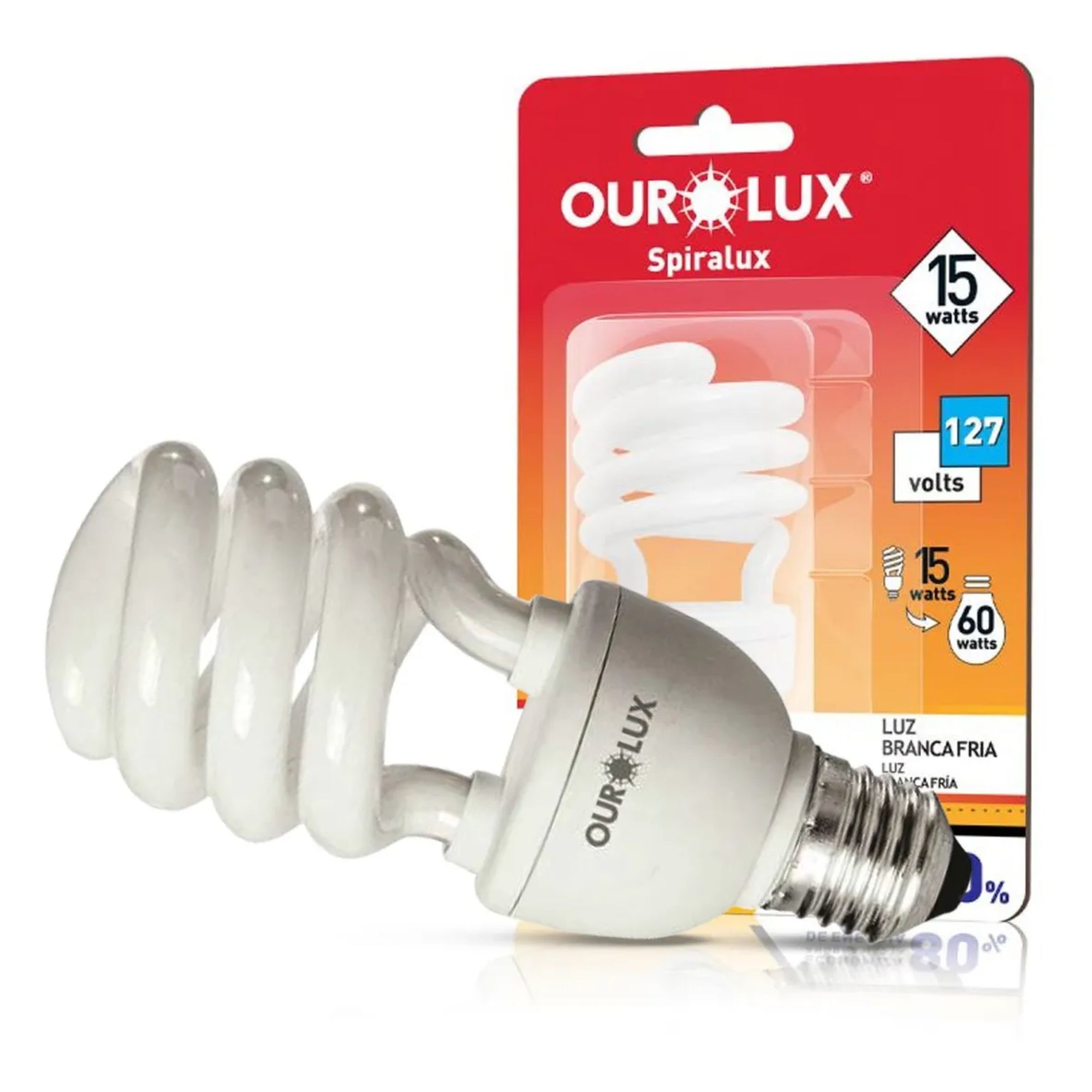 OU-LAMP FLUOR COMPACTA MINI SPIRAL E-27 25W 2700K 220V - DÍNAMO