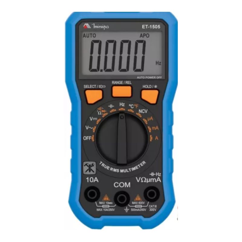 MULTÍMETRO DIGITAL TRUE RMS MINIPA REF: ET-1100B - DÍNAMO